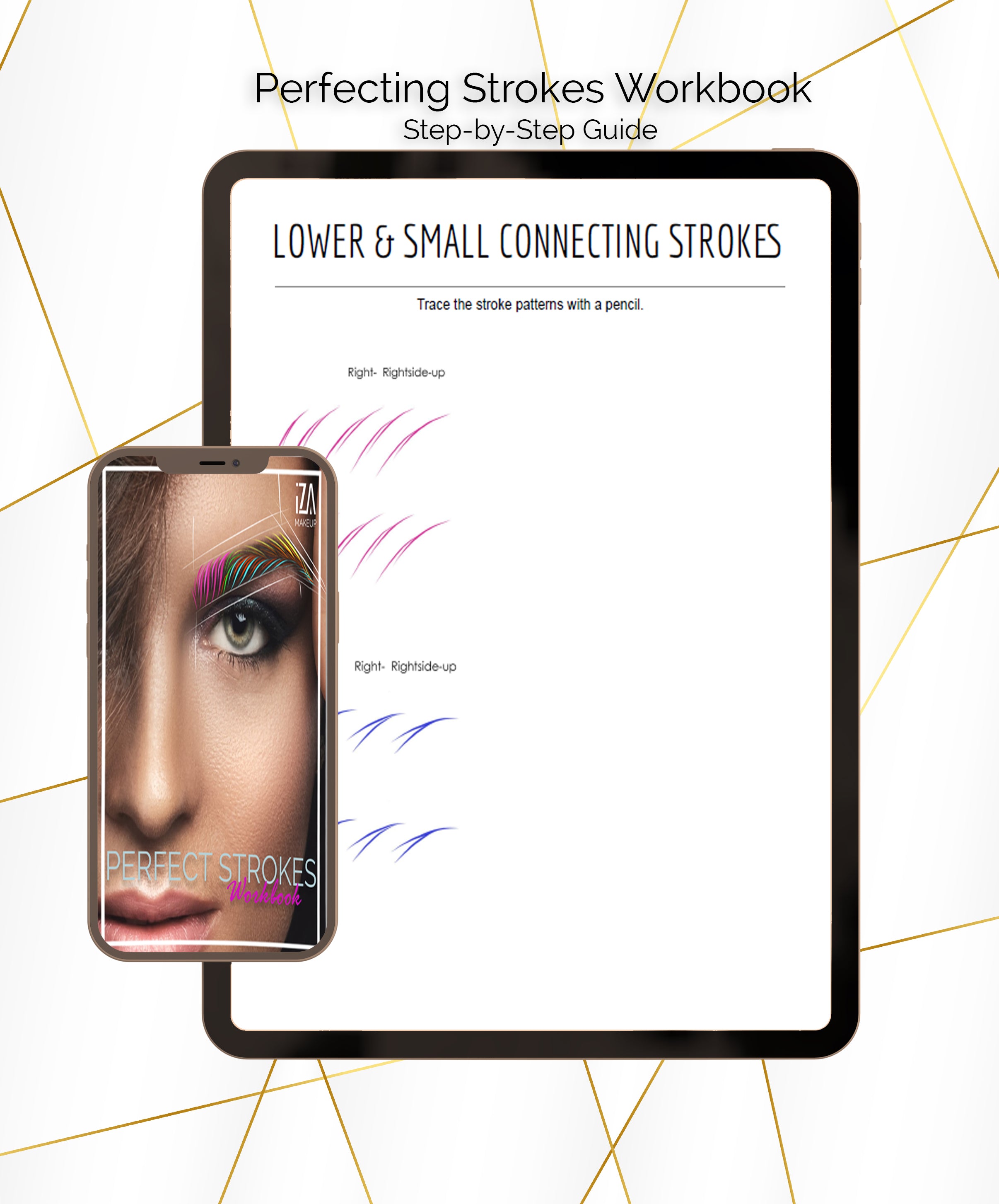 Perfect Microblading Pattern Stroke - Step-by-Step Workbook – Iza Makeup