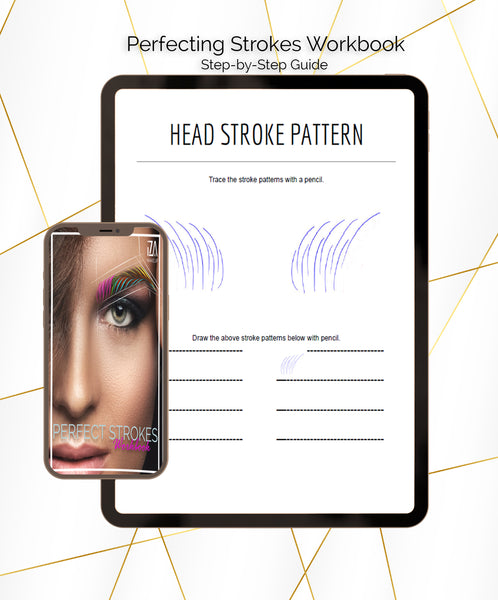 Perfect Microblading Pattern Stroke - Step-by-Step Workbook – Iza Makeup